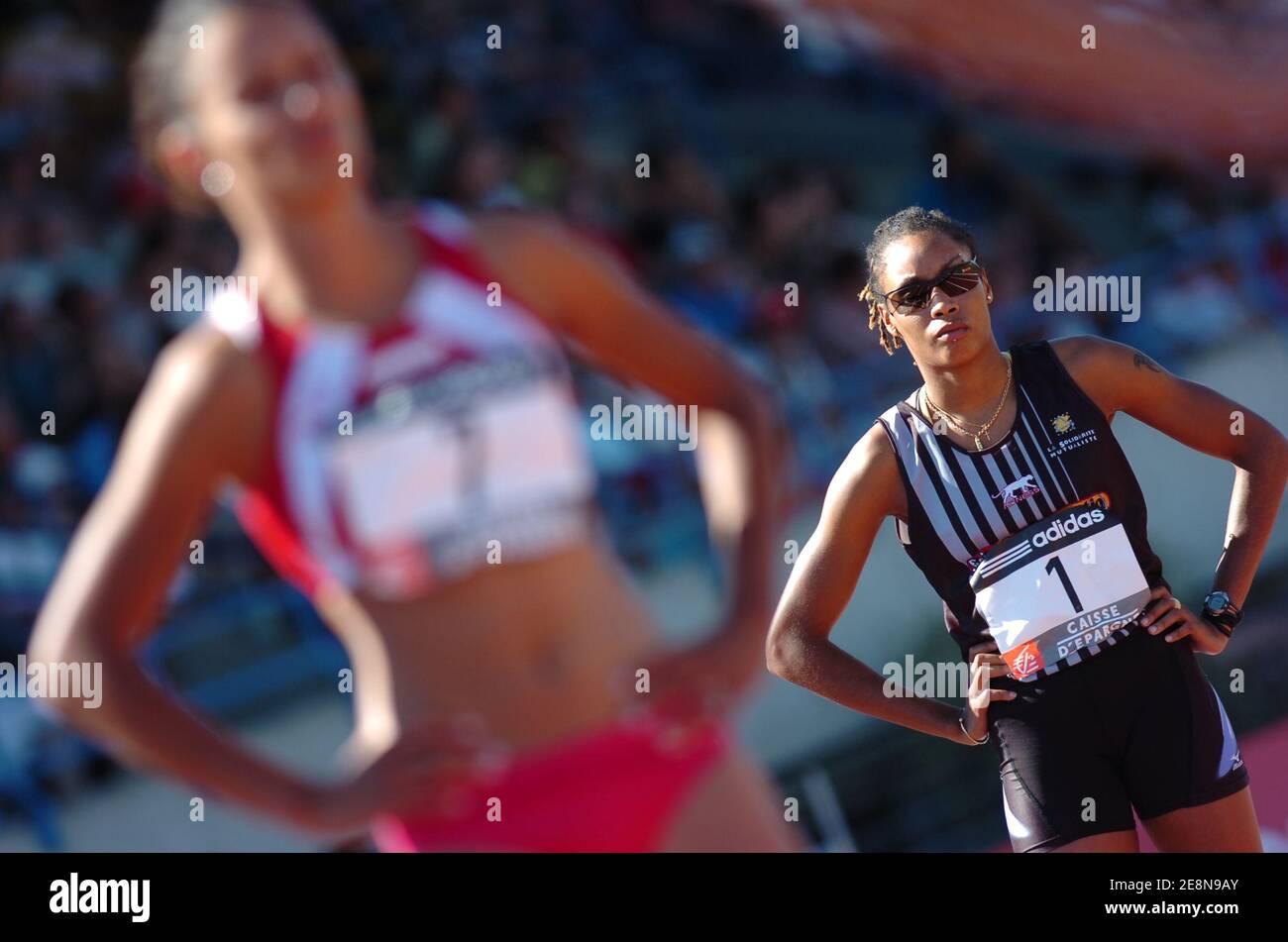 France's Phara Anacharsis competes on women's 400 meters during French ...