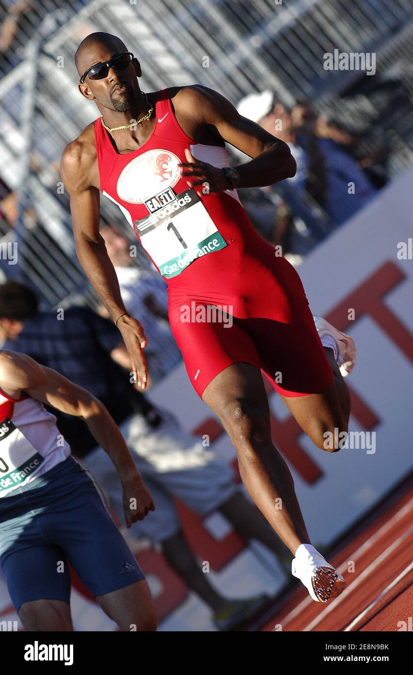 France's David Alerte competes on men's 200 meters heats during French ...