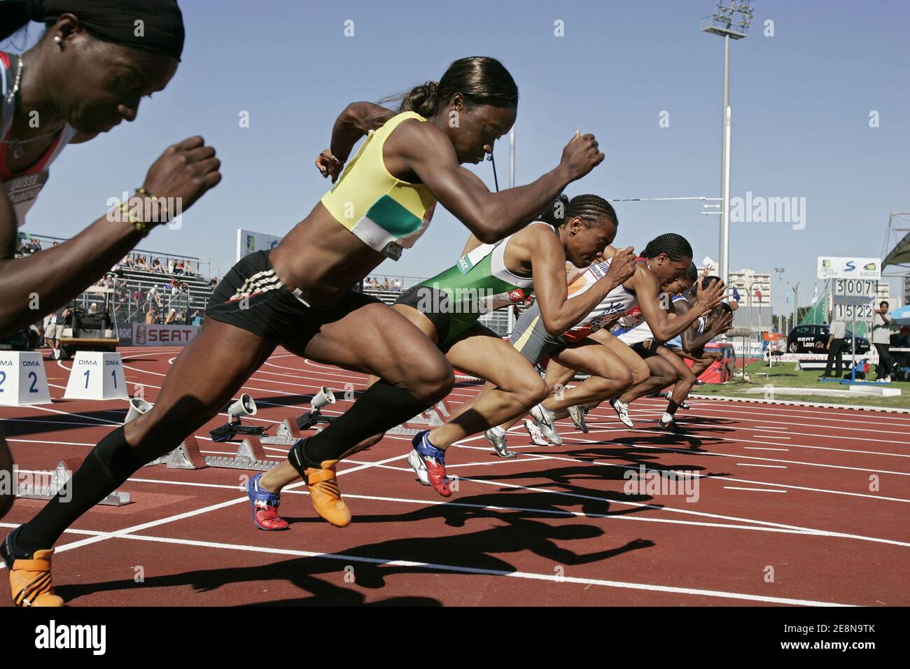 France's Veronique Mang, Sylviane Felix and Fabienne Beret-Martinel ...