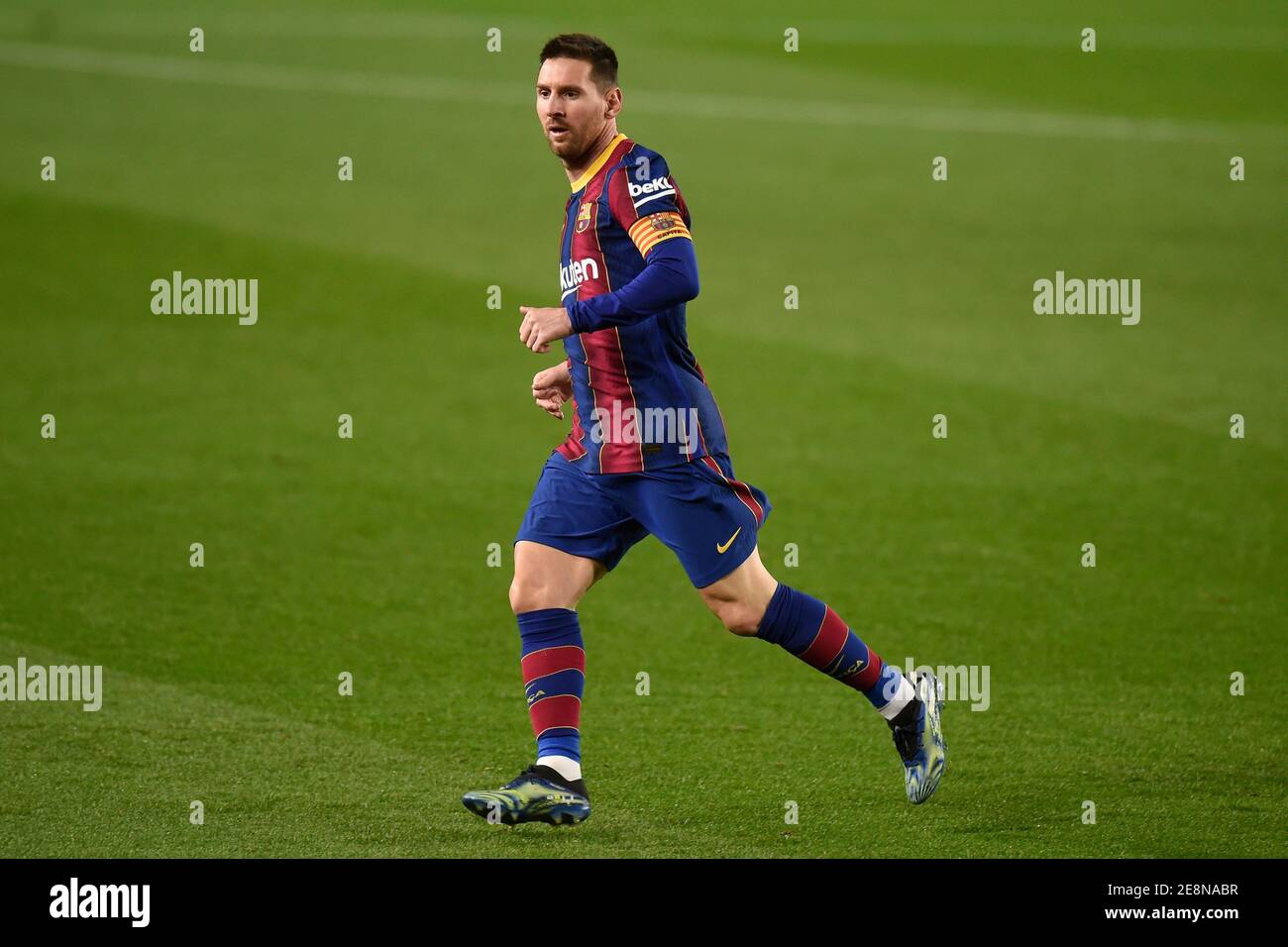 Lionel Messi of FC Barcelona during the La Liga match between FC Barcelona played at Camp Nou ...