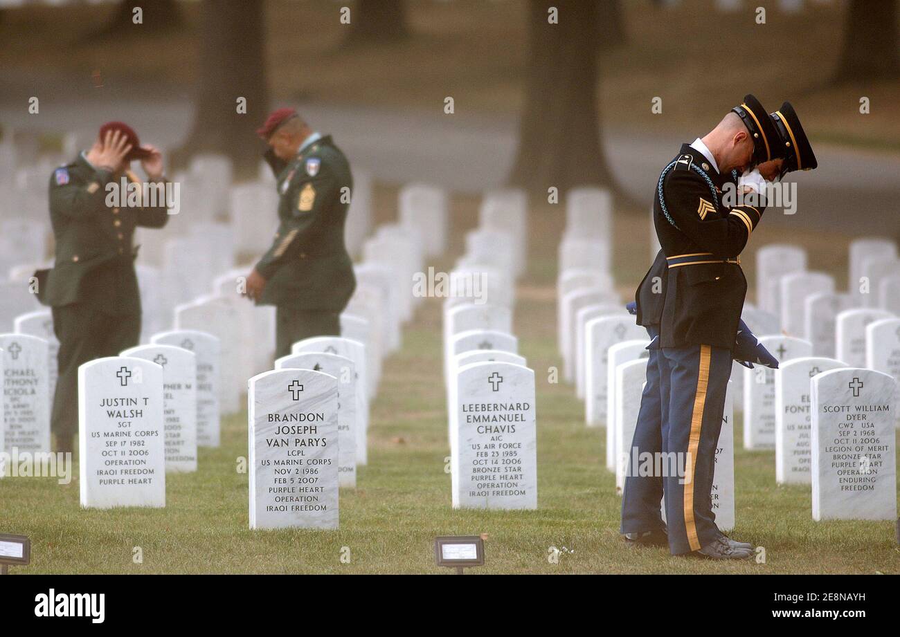 A storm disrupt the burial for U.S. Army Capt. Maria Ines Ortiz, who ...