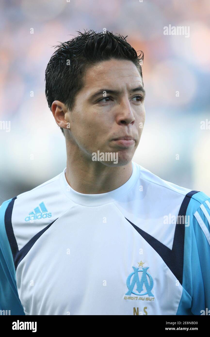 OM's Samir Nasri before the French Premier League football match, OM vs ...