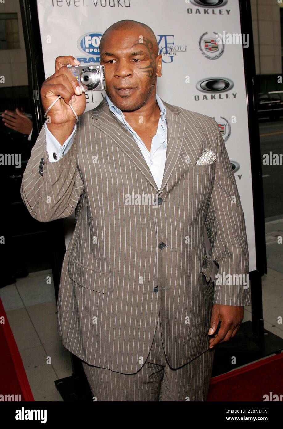 Mike Tyson arriving for the 'Resurrecting The Champ' Los Angeles ...