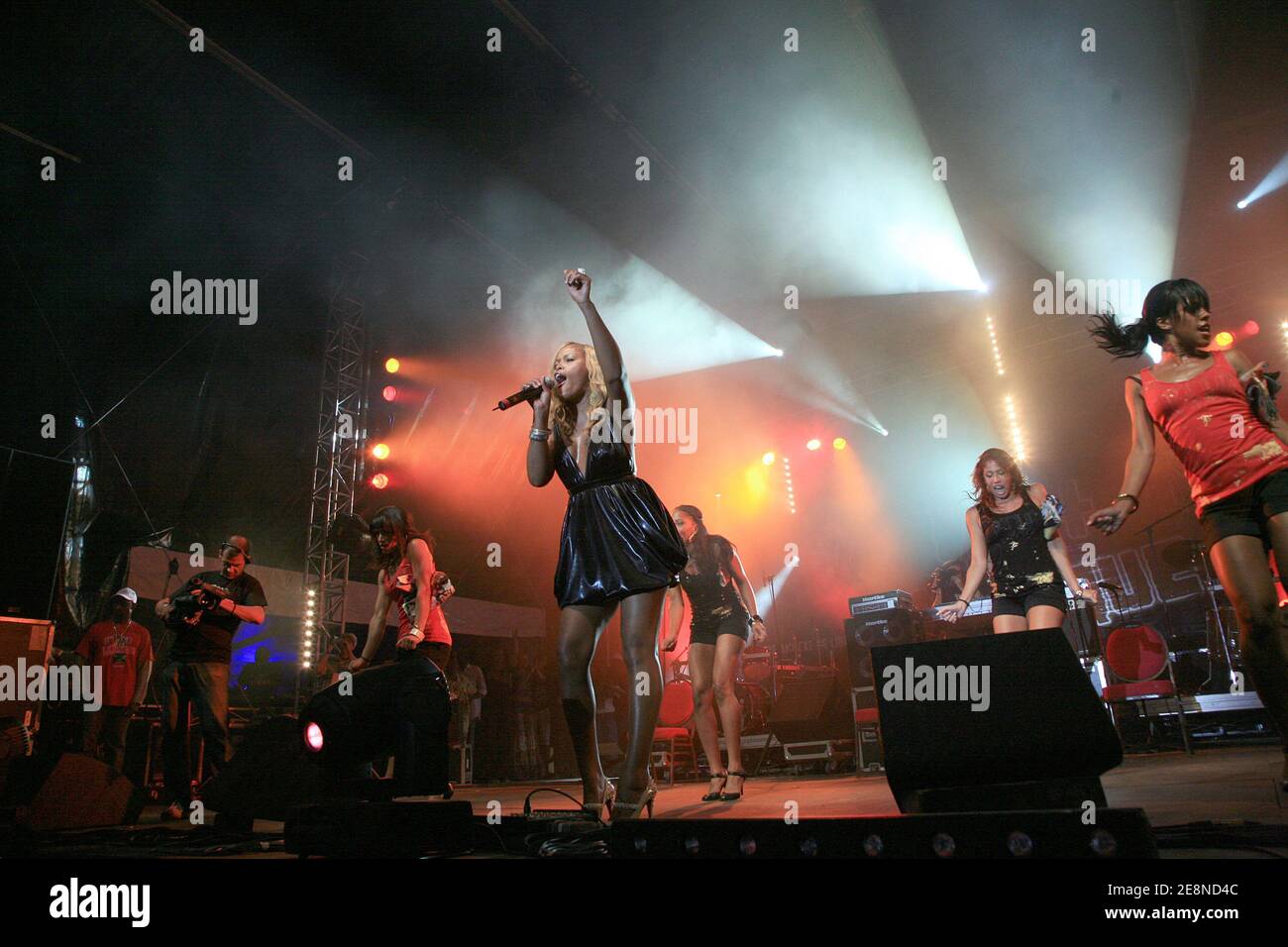 Singer Eve performs live on stage during the 3rd night of music in ...