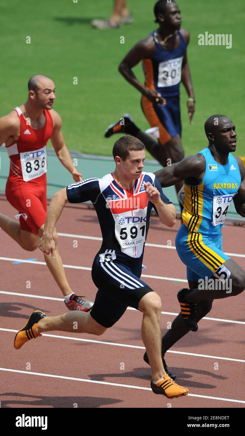UK's Craig Pickering and Bahamas' Derrick Atkins compete on men's 100 ...