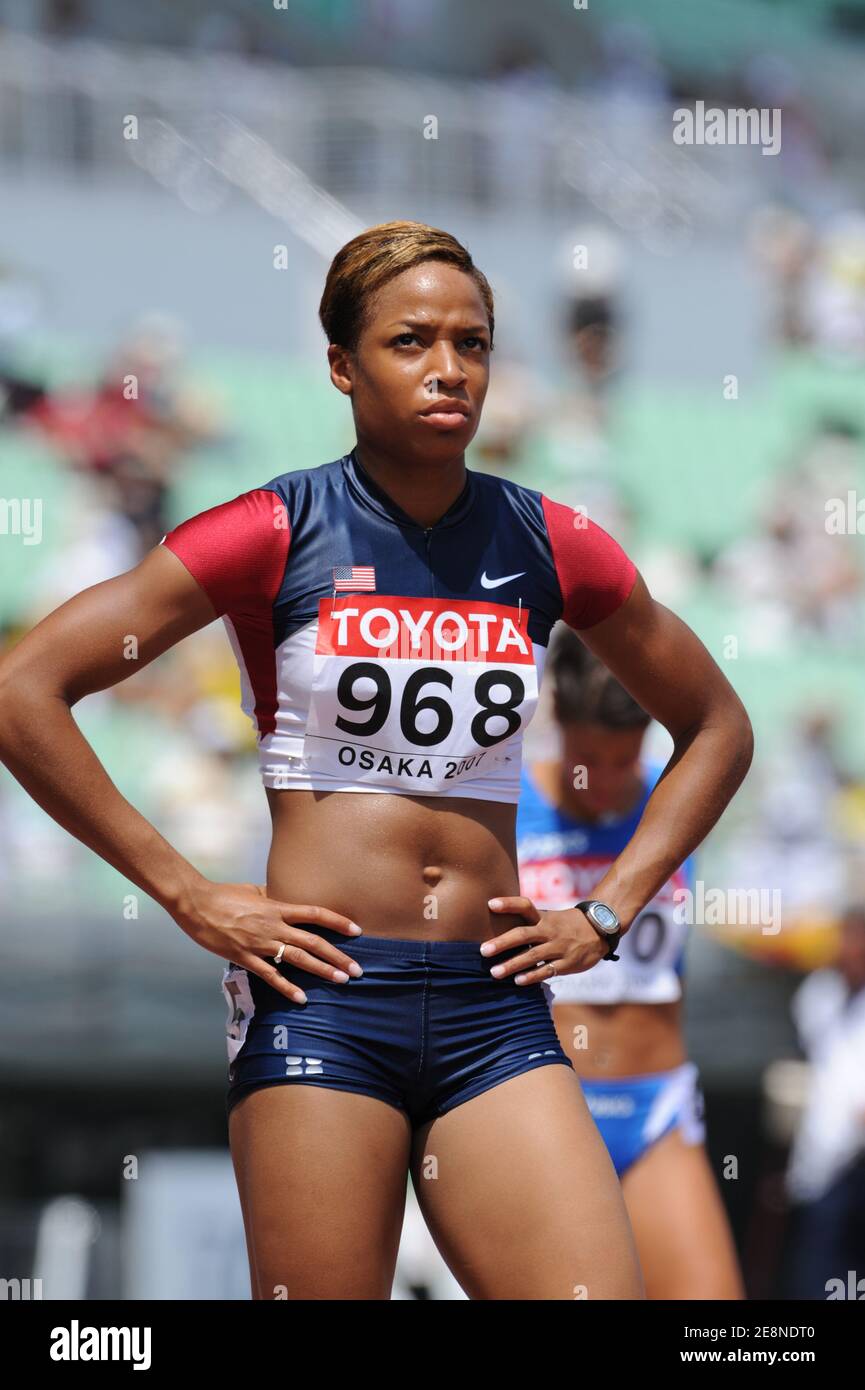 USA' Natasha Hastings competes on women's 400 meters heat during the ...