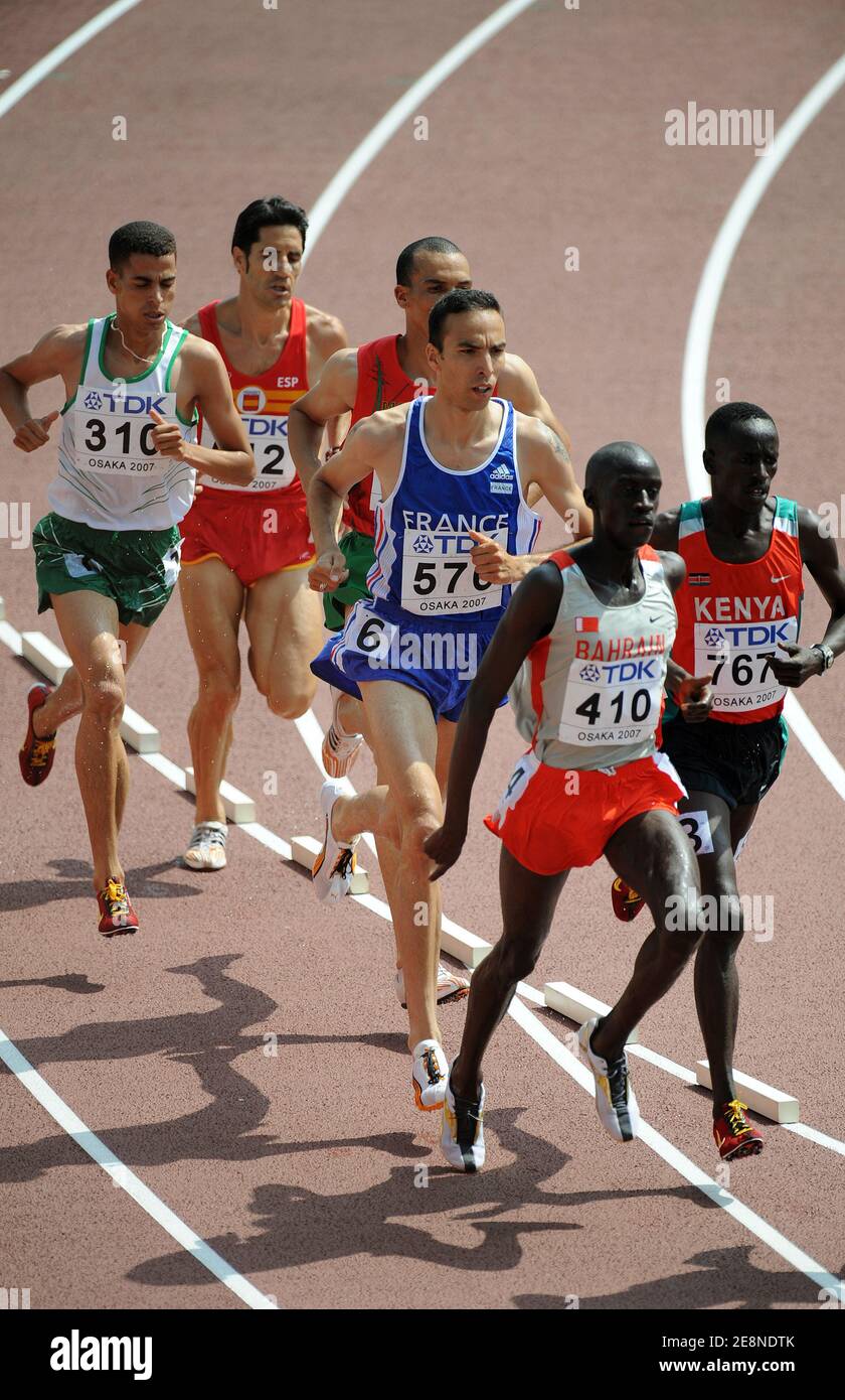 France's Bouabdellah Tahri competes on men's 300 meters steeplechase ...