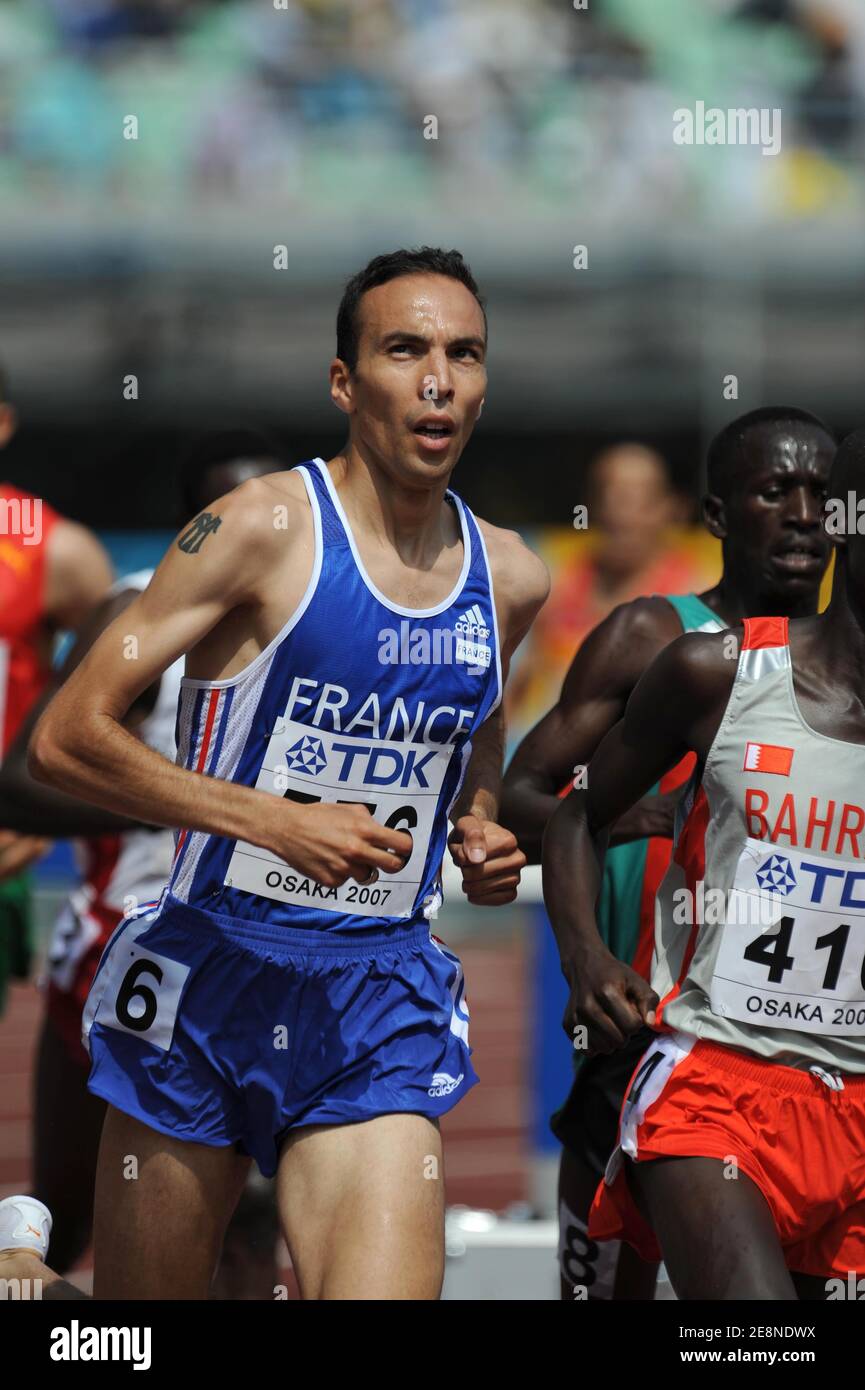 France's Bouabdallah Tahri competes on men's 3000 meters steeple heats ...