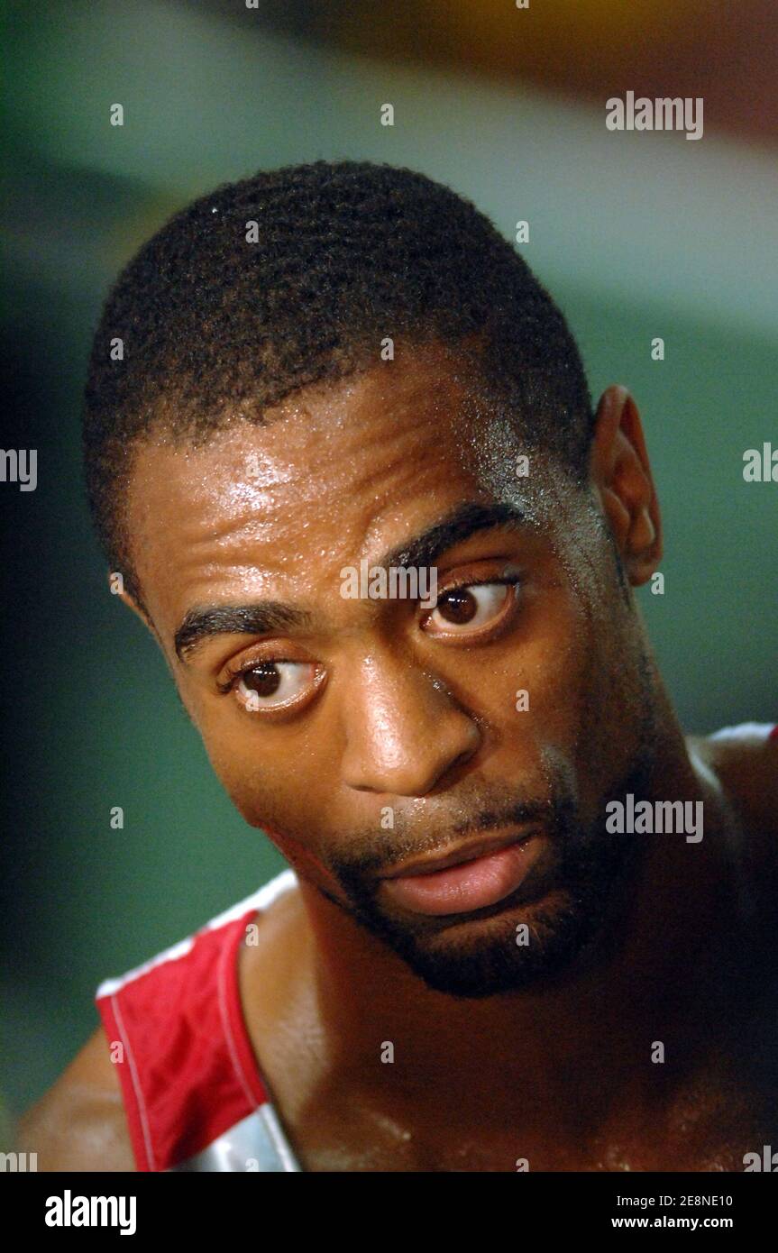 Usas tyson gay competes hi-res stock photography and images - Alamy