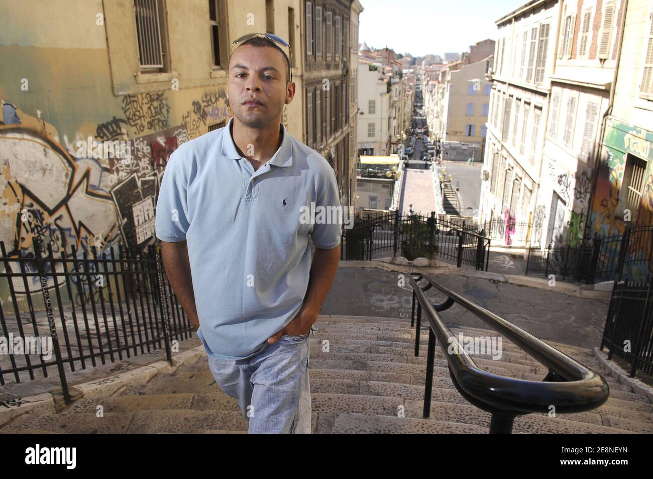 French rap singer El Matador poses for our photographer in Marseille ...