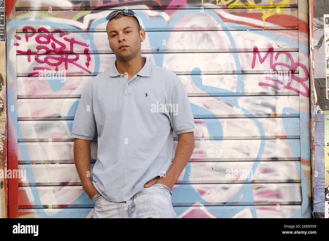 French rap singer El Matador poses for our photographer in Marseille ...