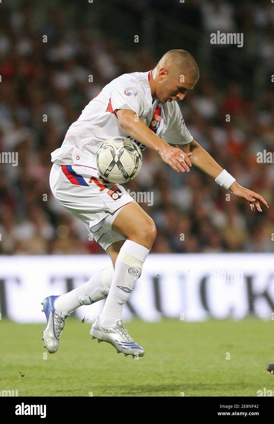 Lyon's Karim Benzema during the match the French first league football ...