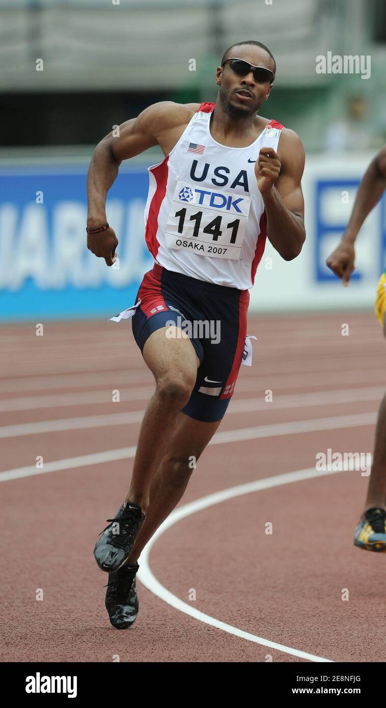 USA's Angelo Taylor competes on men's 400 meters heats during 11th IAAF ...