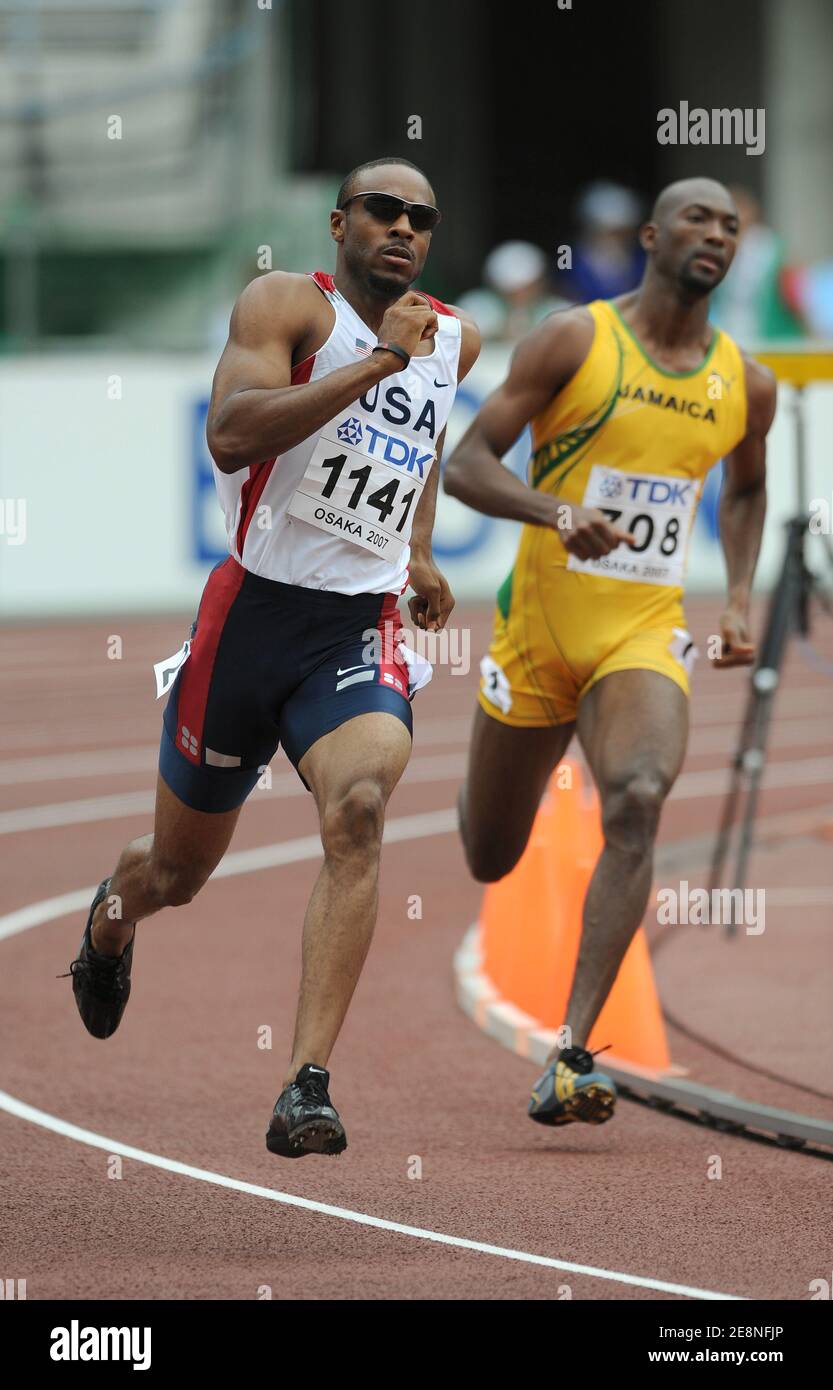 USA's Angelo Taylor competes on men's 400 meters heats during 11th IAAF ...