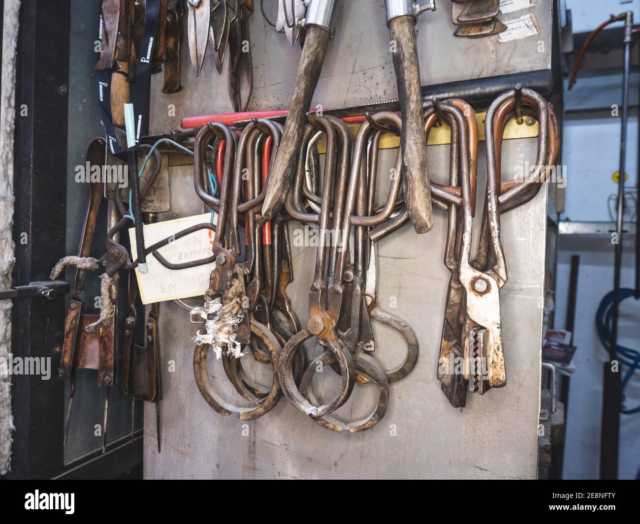 Glassmaking tools hi-res stock photography and images - Alamy