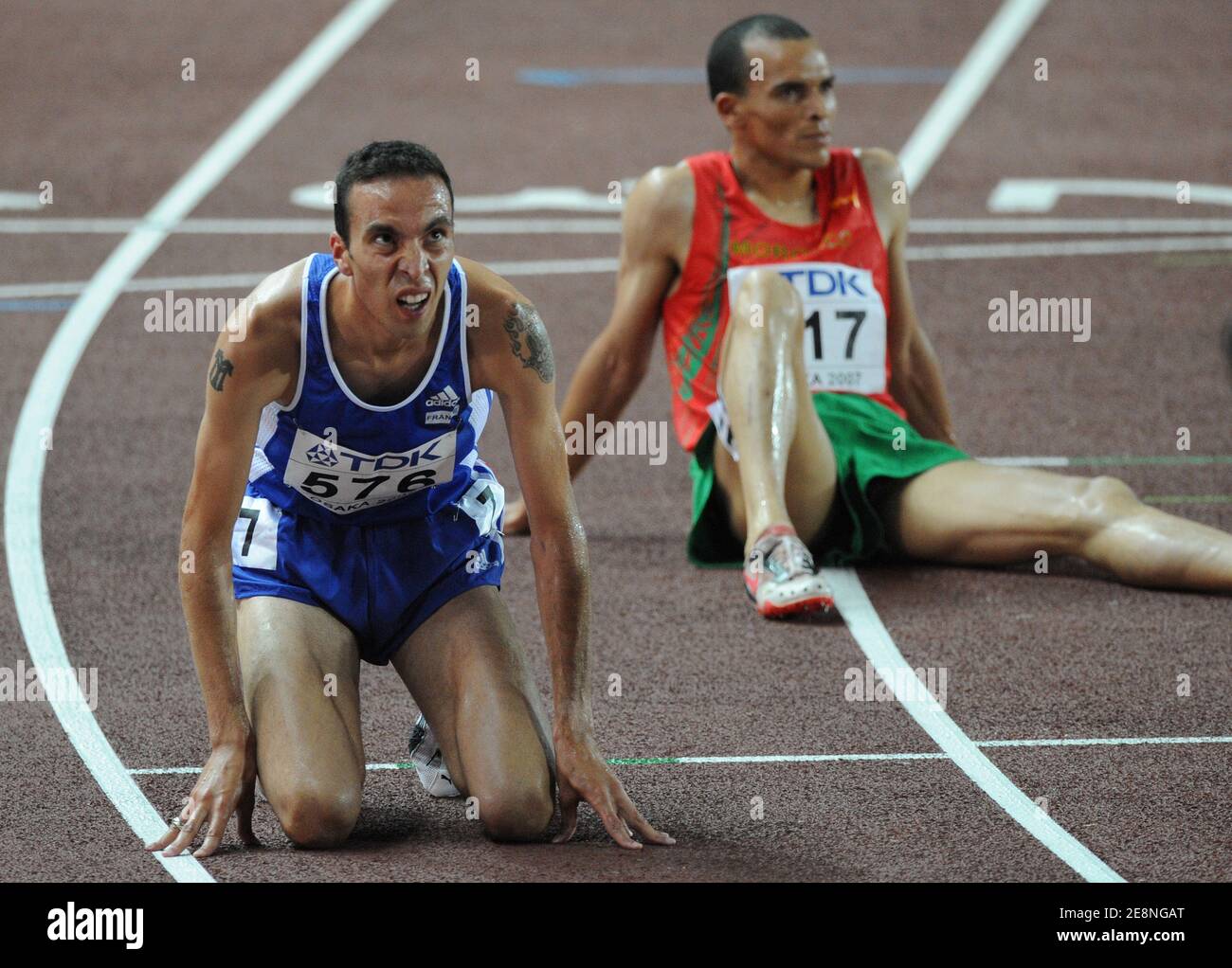France's Bouabdellah Tahri competes on men's 3000 meters steeplechase ...