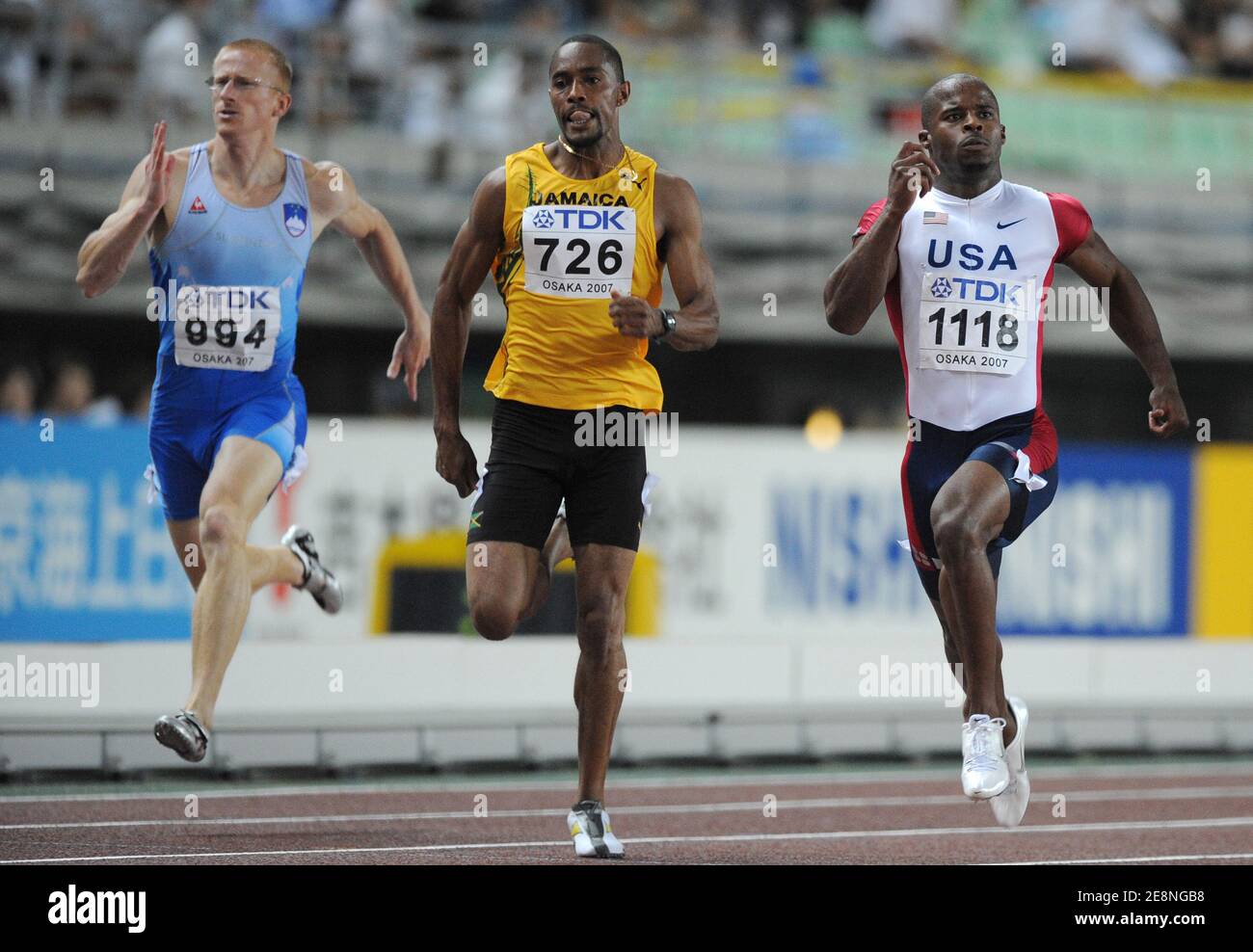USA' Rodney Martin and Jamaica's Christopher Williams competes on men's ...