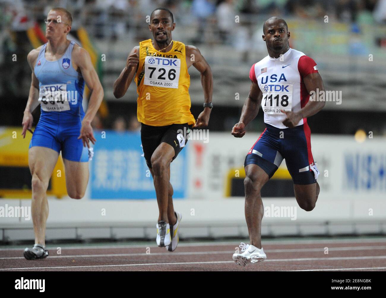 USA' Rodney Martin and Jamaica's Christopher Williams competes on men's ...