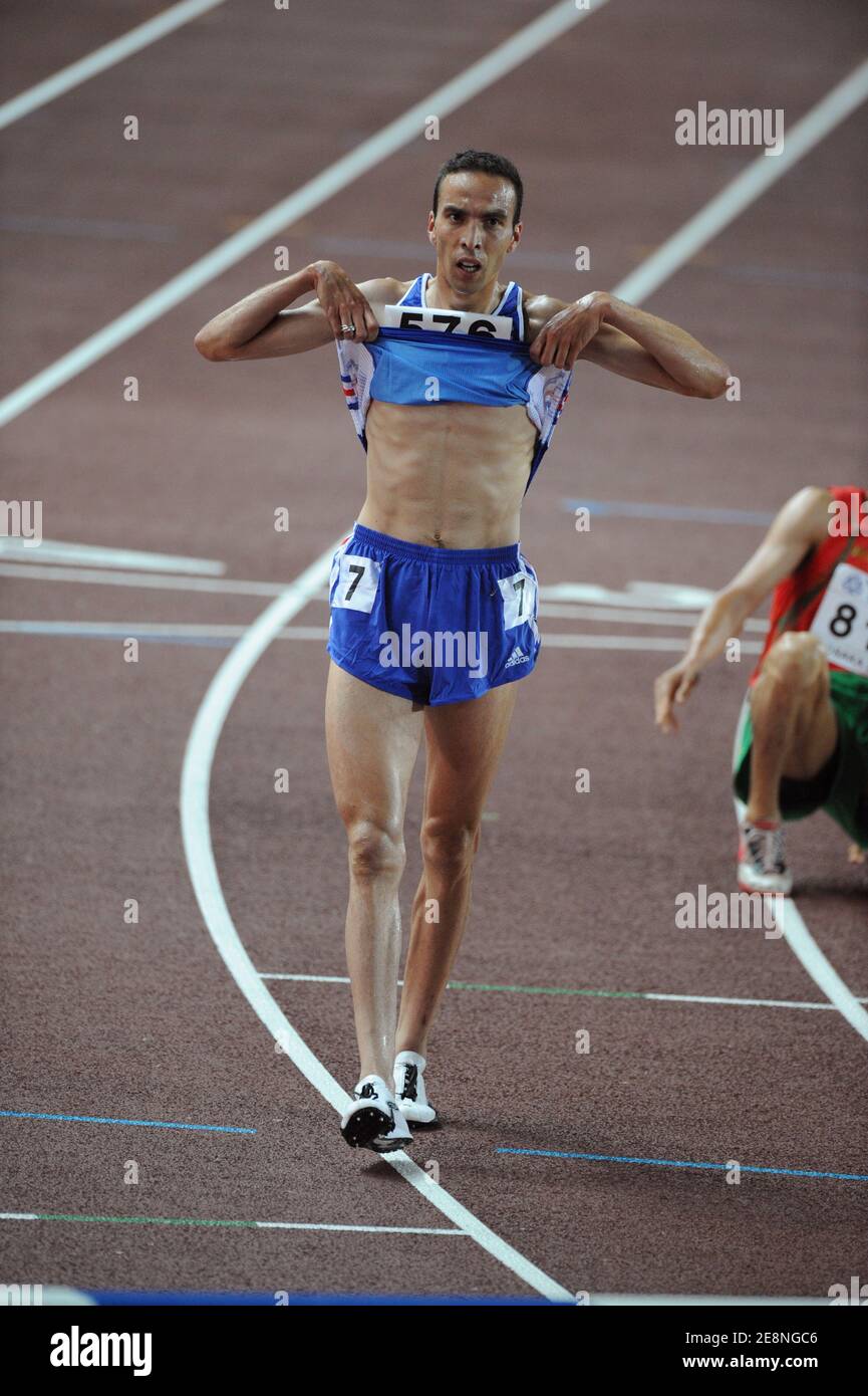 France's Bouabdellah Tahri competes on men's 3000 meters steeplechase ...