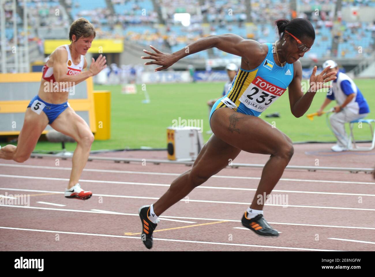 Bahamas's Debbie Fergusson McKenzie competes on women's 200 meters ...