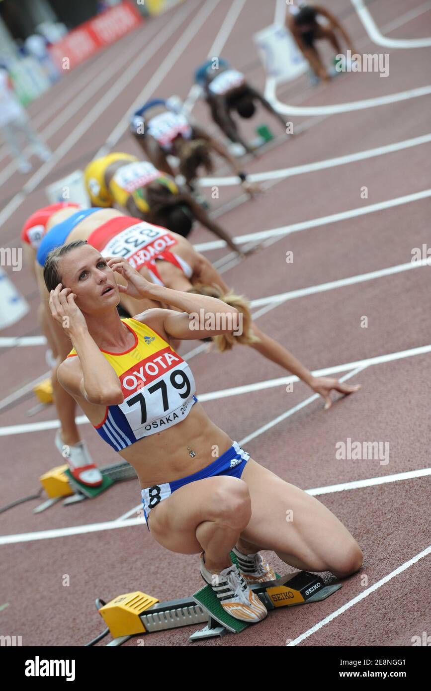 Romania's Ionela Tarlea Manolache competes on women's 200 meters heats ...