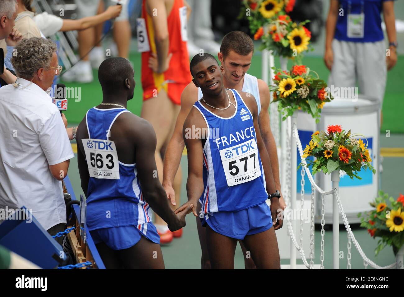 Frances ladji doucoure during the mens 110m heats hi-res stock ...