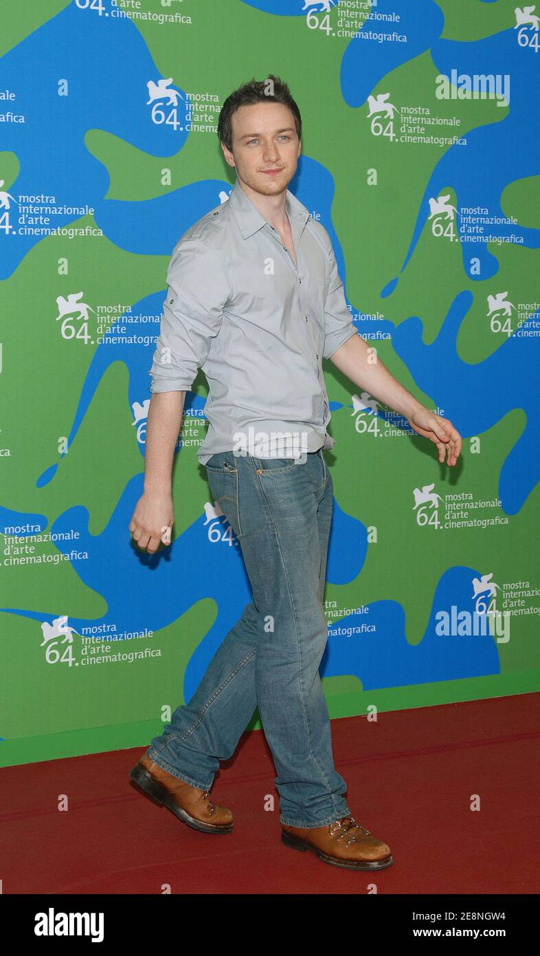 Scottish actor James McAvoy poses for pictures during the photocall for ...