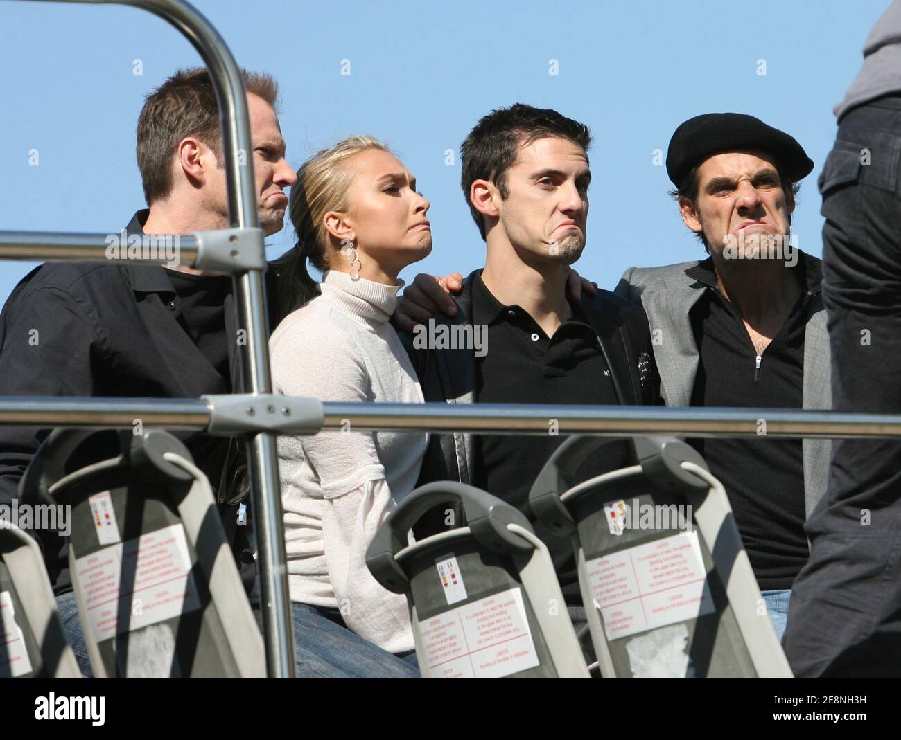 'Heroes' cast-members Milo Ventimiglia, Hayden Panettiere, Jack Coleman ...