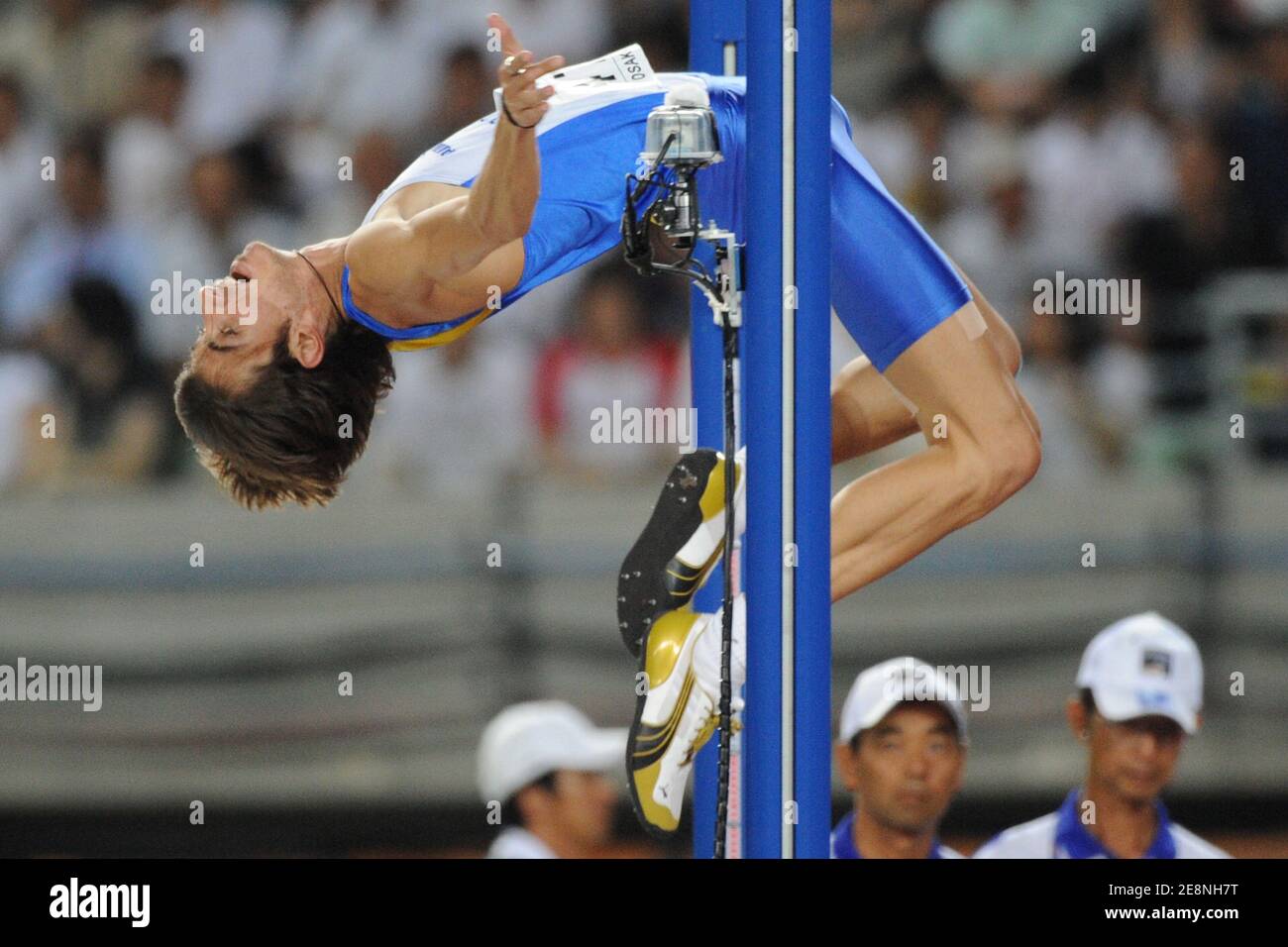 Cyprus's Kyriakos Ioannou wins the bronze medal on men's high jump ...