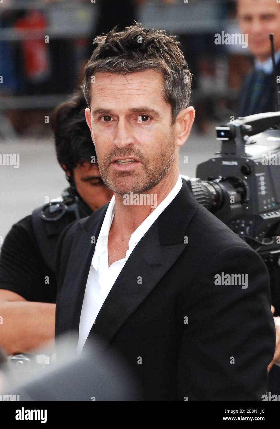 British actor Rupert Everett arrives and signs autographs at the ...