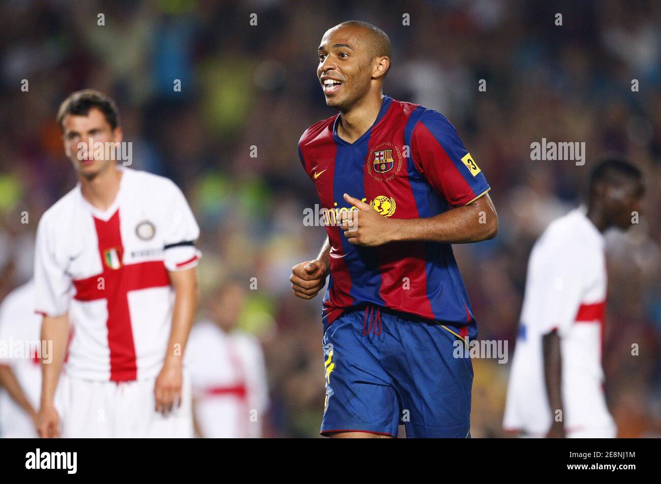 FC Barcelona's Thierry Henry during the club's Joan Gamper Trophy match ...