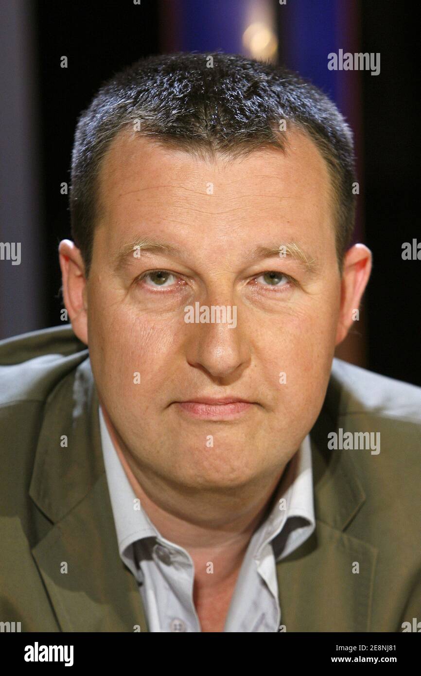 Philippe Forrest promotes his book 'Le Nouvel Amour' during the taping ...