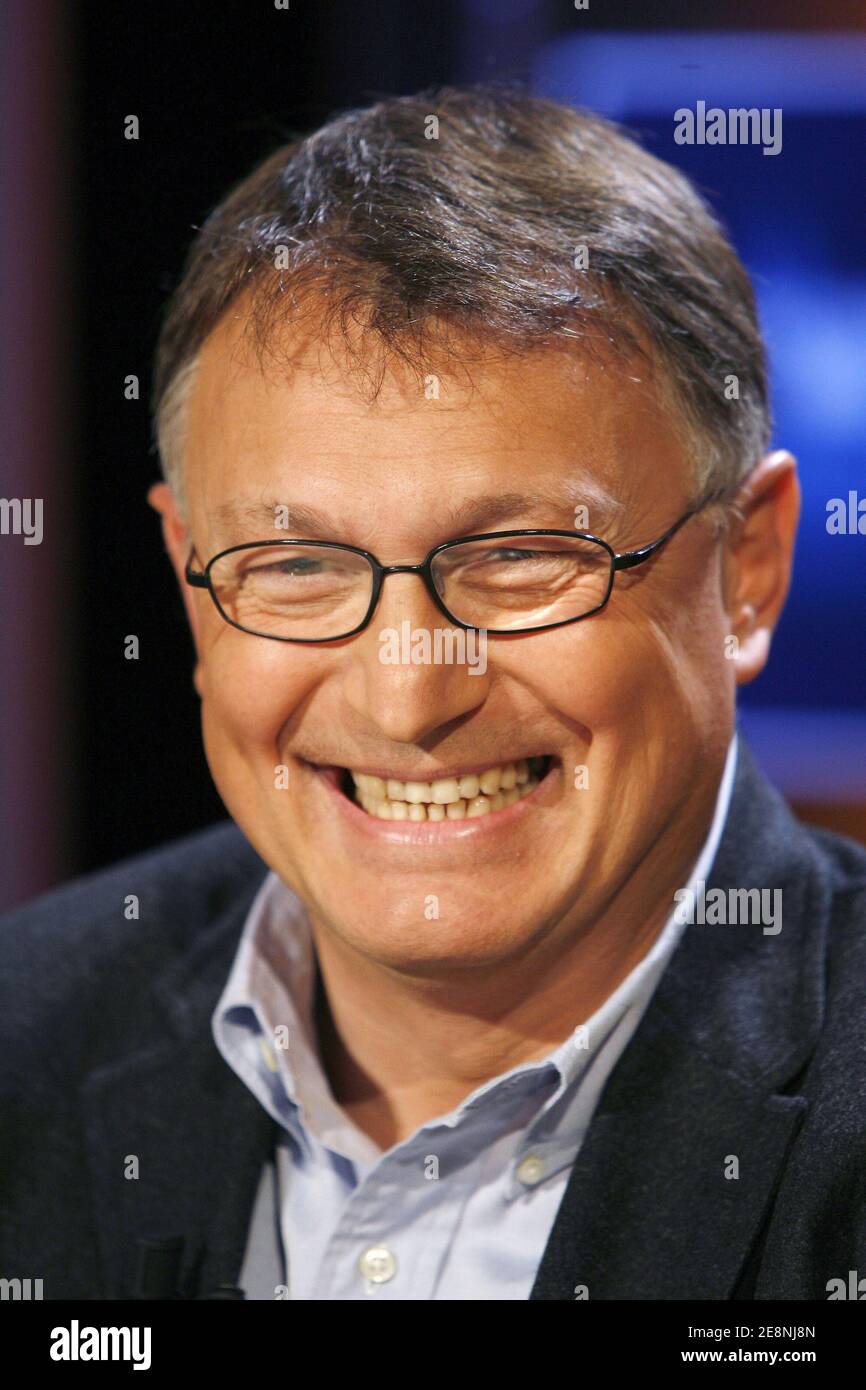 Patrick Besson promotes his book 'Belle Soeur' during the taping of TF1 ...