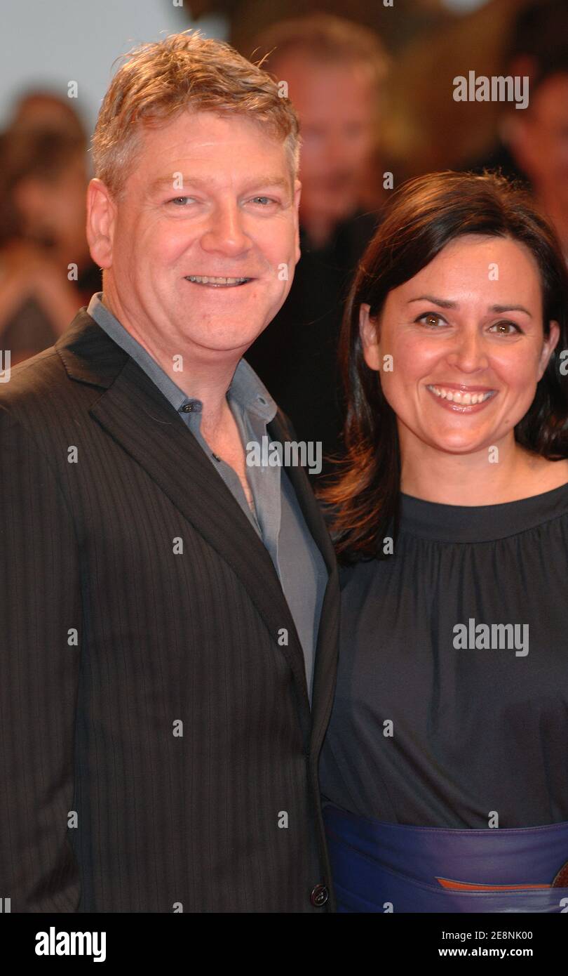 Director Kenneth Branagh and his girlfriend pose for pictures as they ...