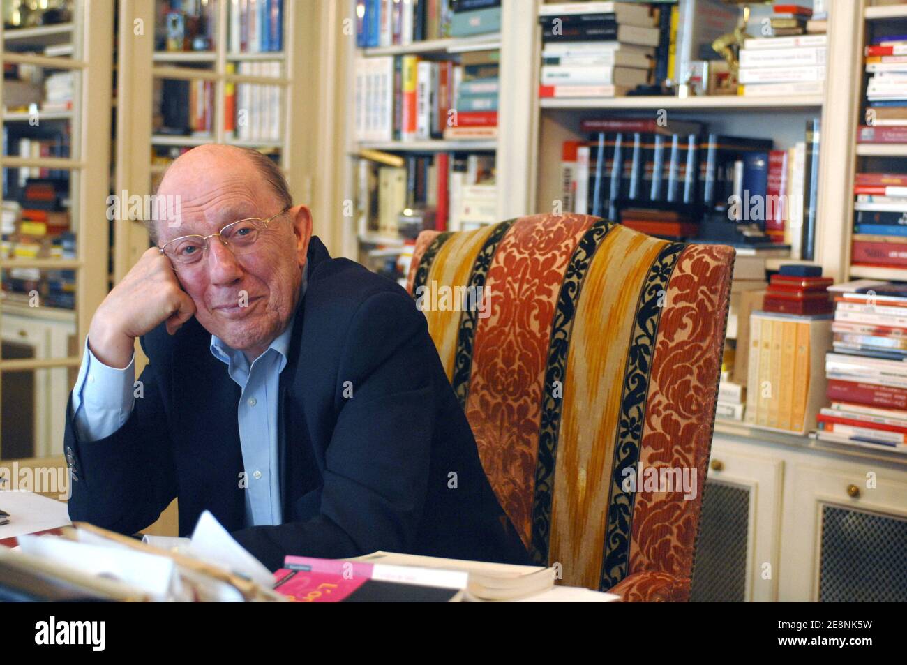 French author Jacques Duquesne poses during a private photo shoot in ...