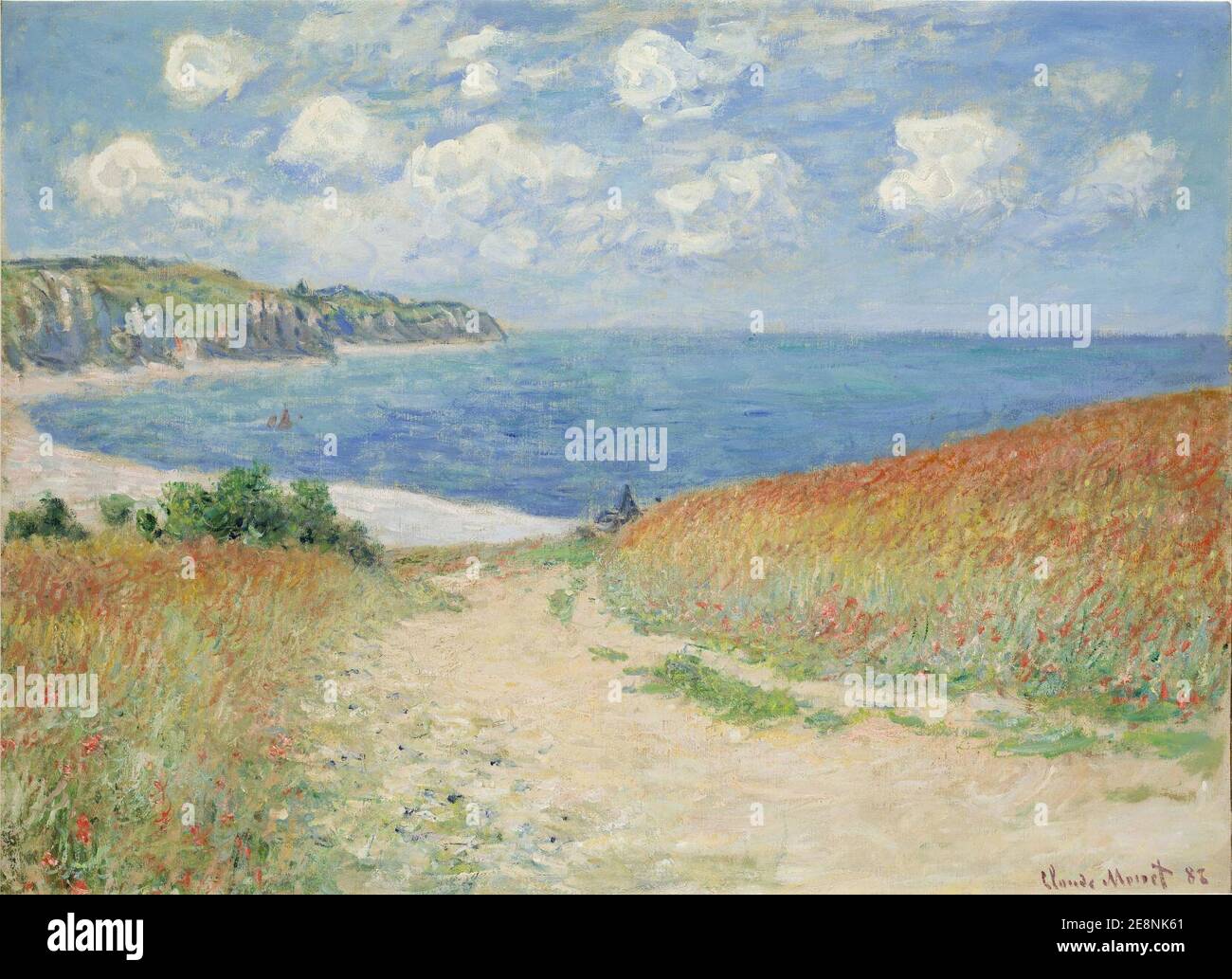 Claude Monet - Path in the Wheat Fields at Pourville Stock Photo - Alamy