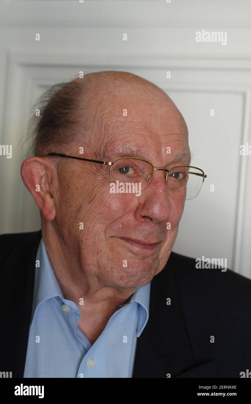 French author Jacques Duquesne poses during a private photo shoot in ...