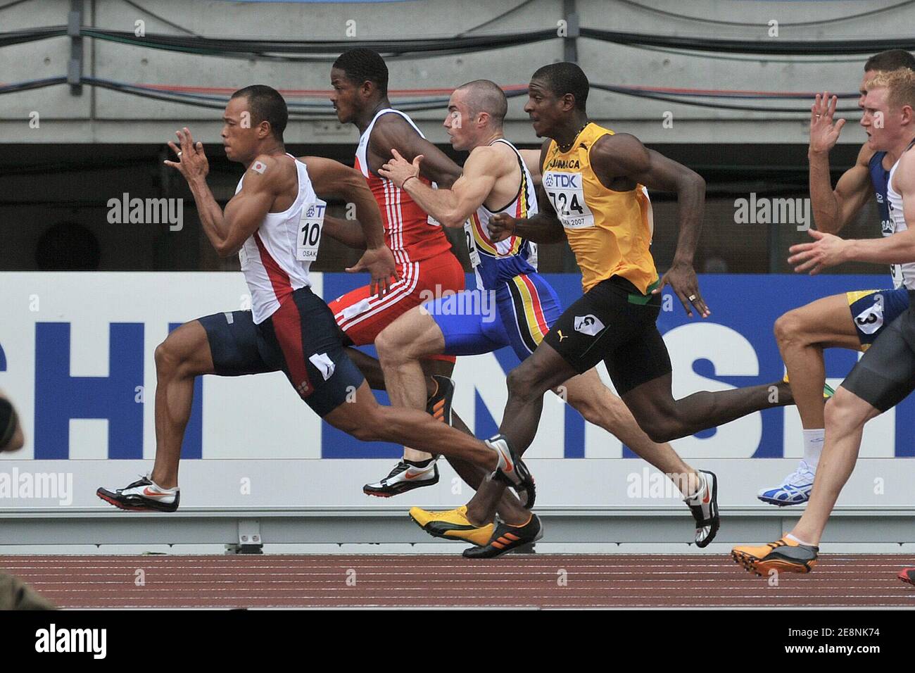 Usas bryan clay during the mens 100 metres hi-res stock photography and ...