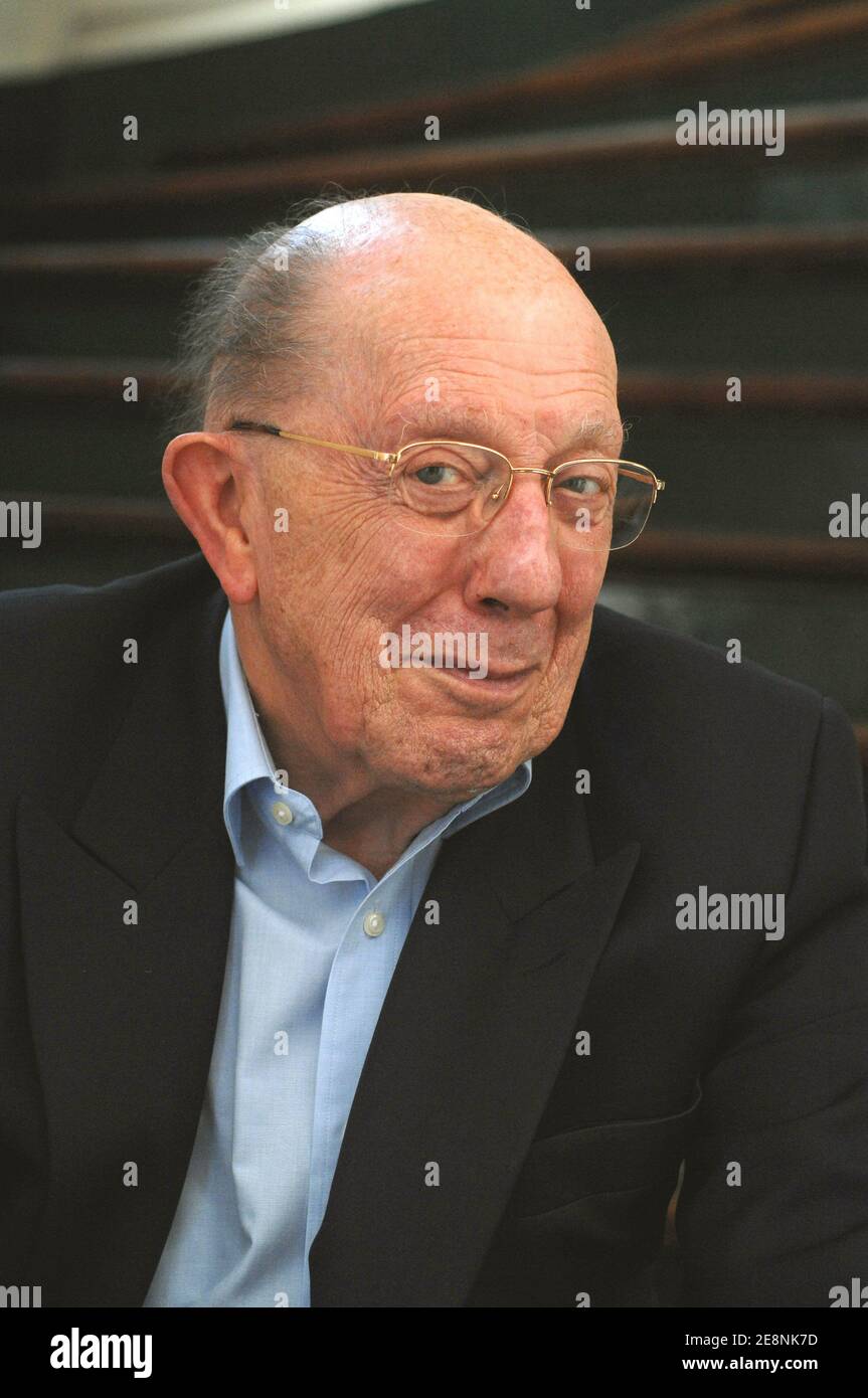 French author Jacques Duquesne poses during a private photo shoot in ...