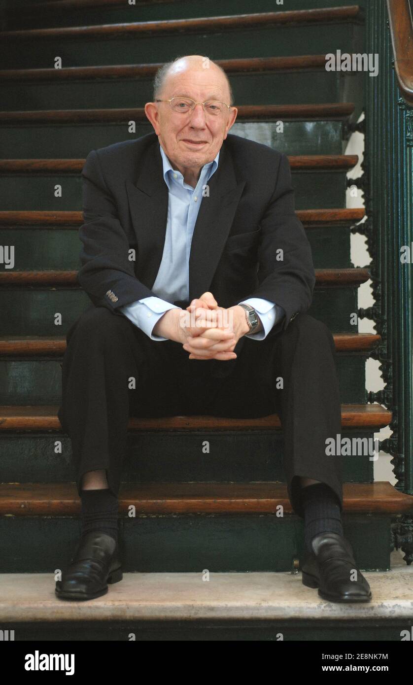 French author Jacques Duquesne poses during a private photo shoot in ...