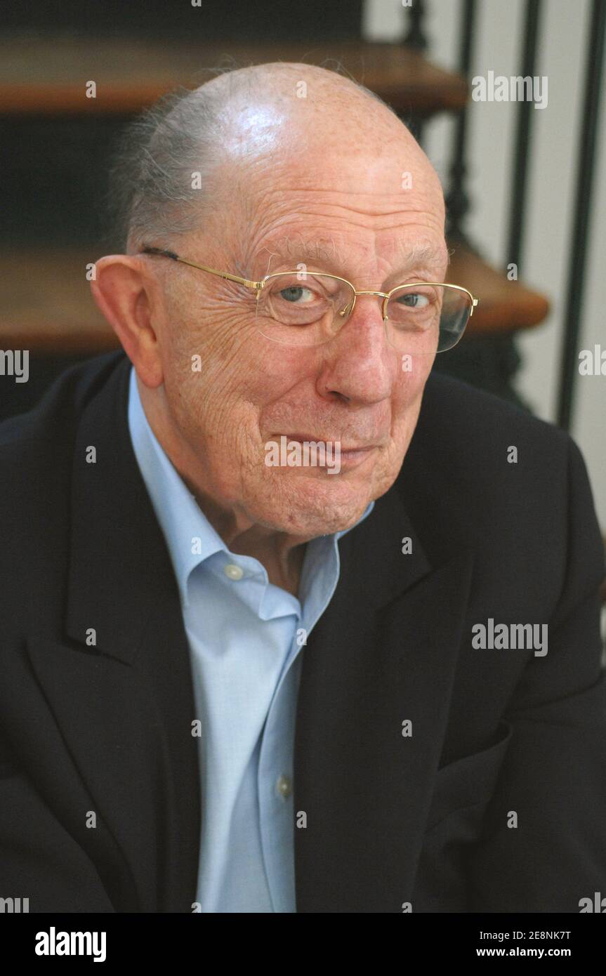 French author Jacques Duquesne poses during a private photo shoot in ...