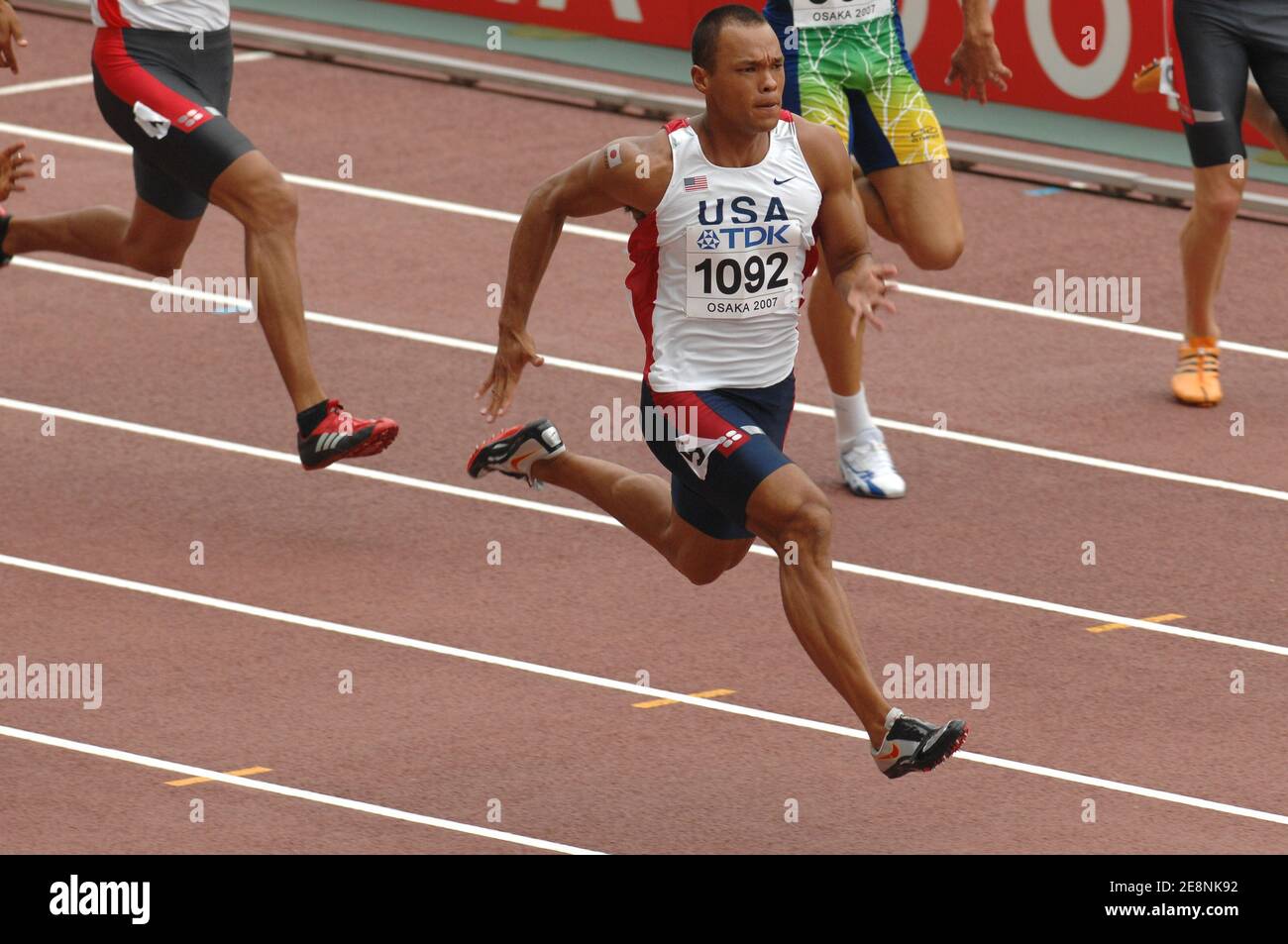 Usas bryan clay during the mens 100 metres hi-res stock photography and ...