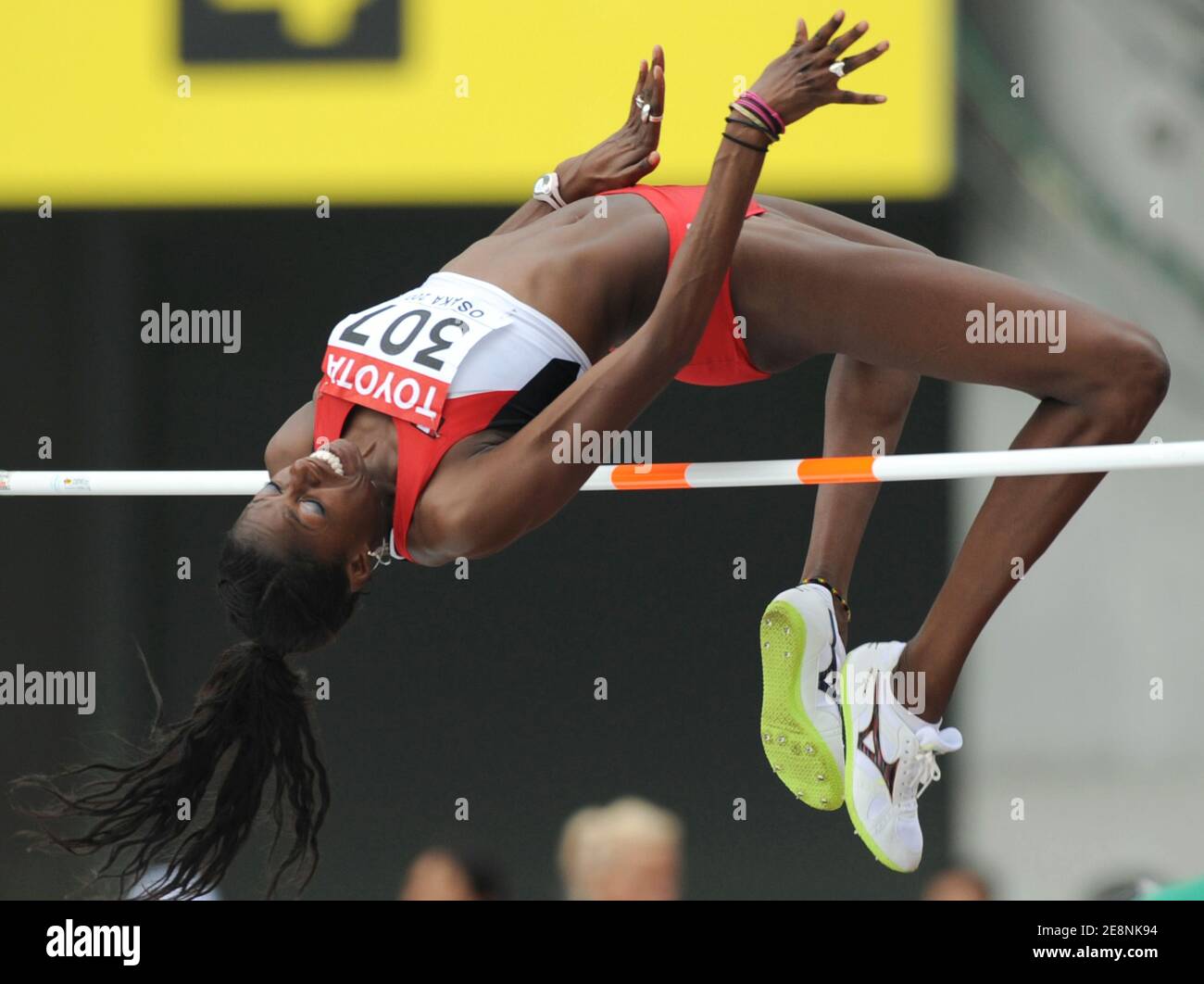 Canada's Nicole Forrester competes on women's high jump during 11th ...