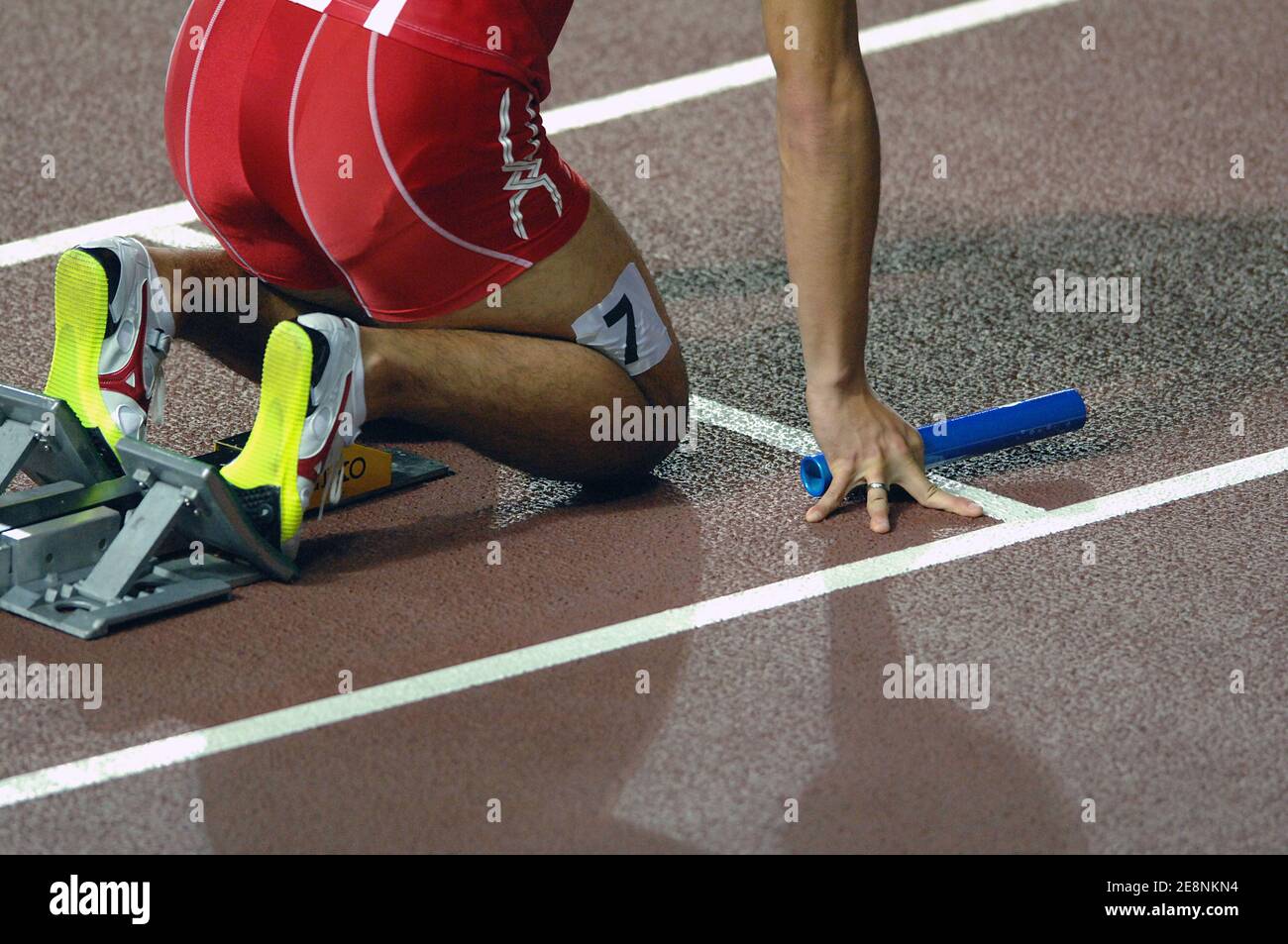 Atmosphere on men's 4X100 relay during 11th IAAF World Athletics ...