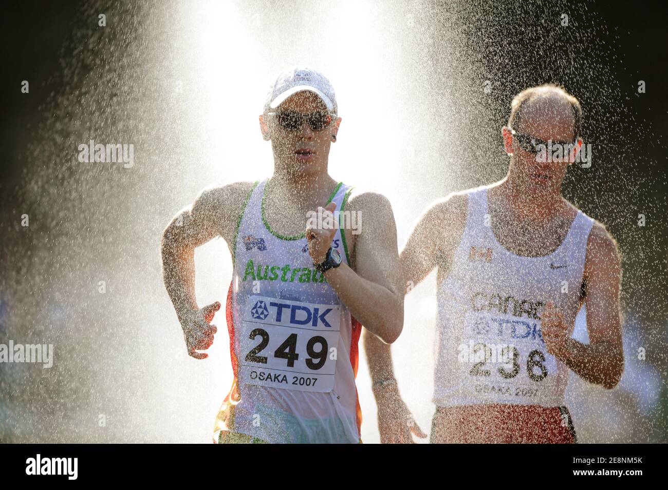 Australia's Chris Erickson competes on men's 50 kilometers race walk ...