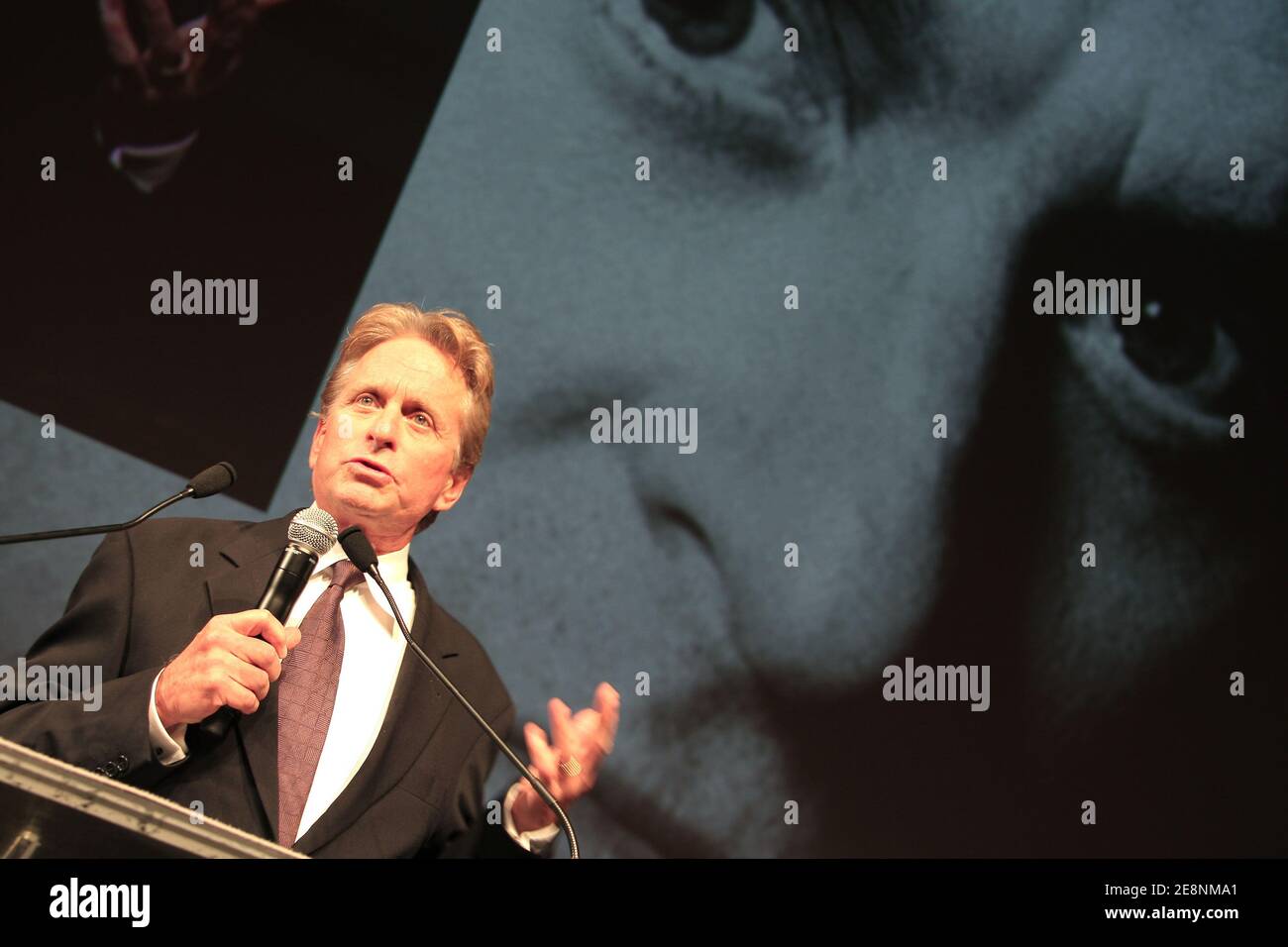 US actor Michael Douglas receives an honorary award prior to the ...