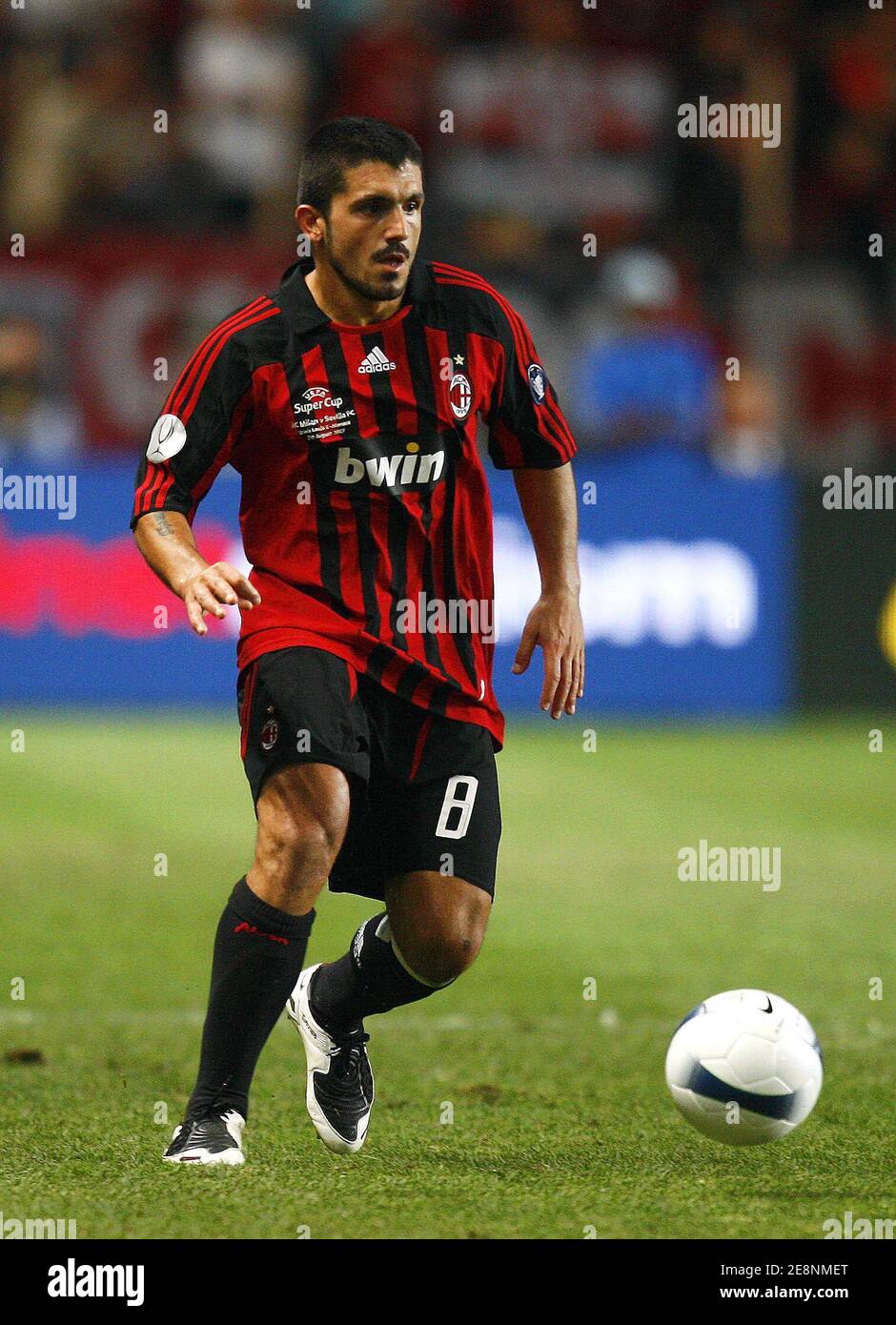 AC Milan's Gennarro Gattuso during the UEFA Super Cup tournament, AC ...