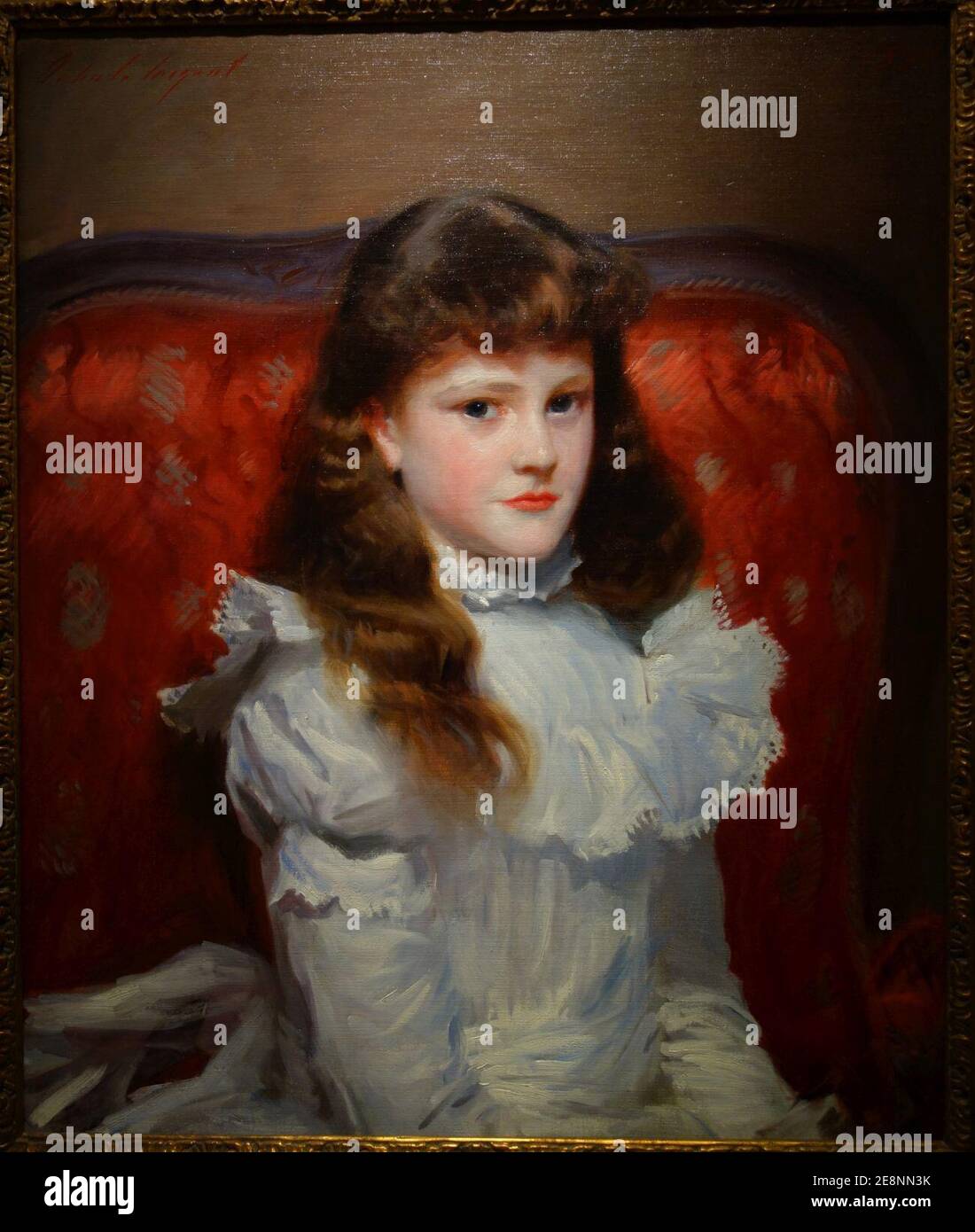 Miss Cara Burch by John Singer Sargent, 1888 Stock Photo - Alamy