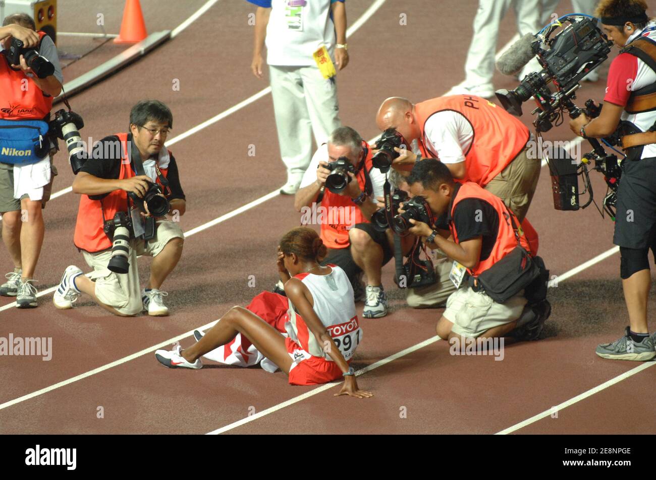 (291) Bahrain's Maryam Yusuf Jamal performs on women's 1500 meters fina ...