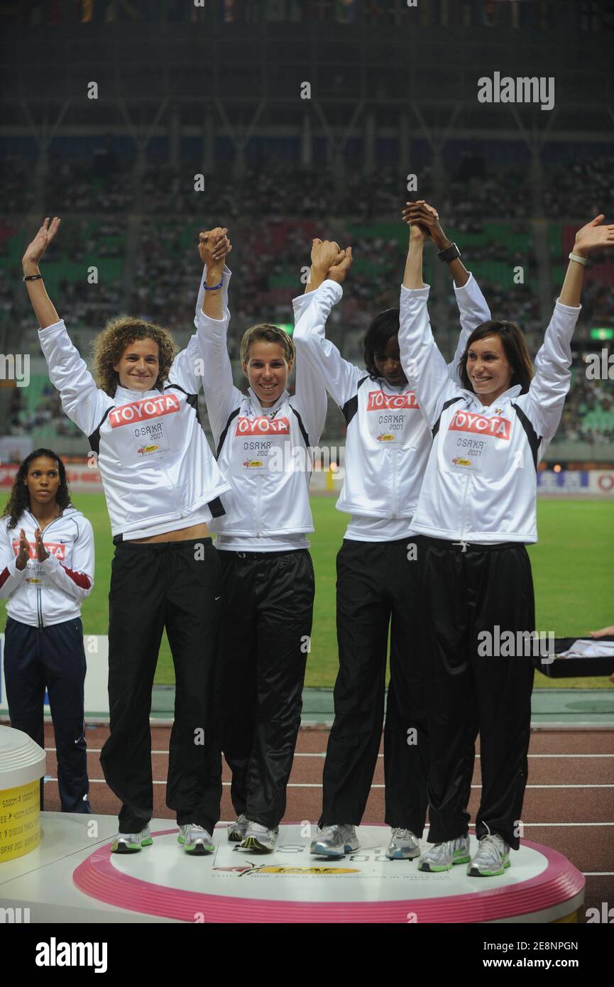 Belgium's team with Olivia Borlee, Hanna Marien, Elodie Ouedraogo and ...